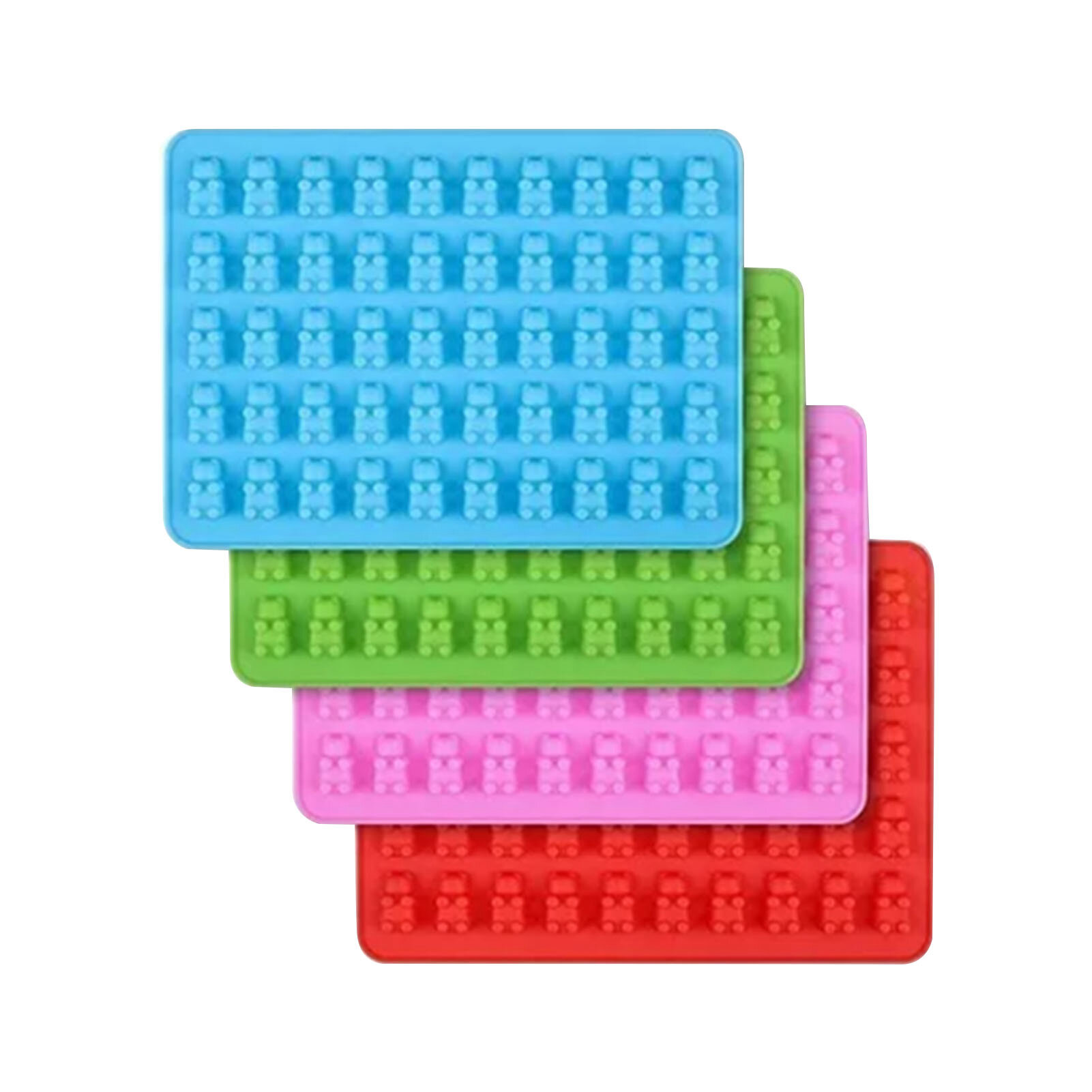 Набор больших силиконовых форм для мармеладных мишек с капельницами, набор сделай сам на 200 гнезд для изготовления помадки, конфет, торта, шоколада