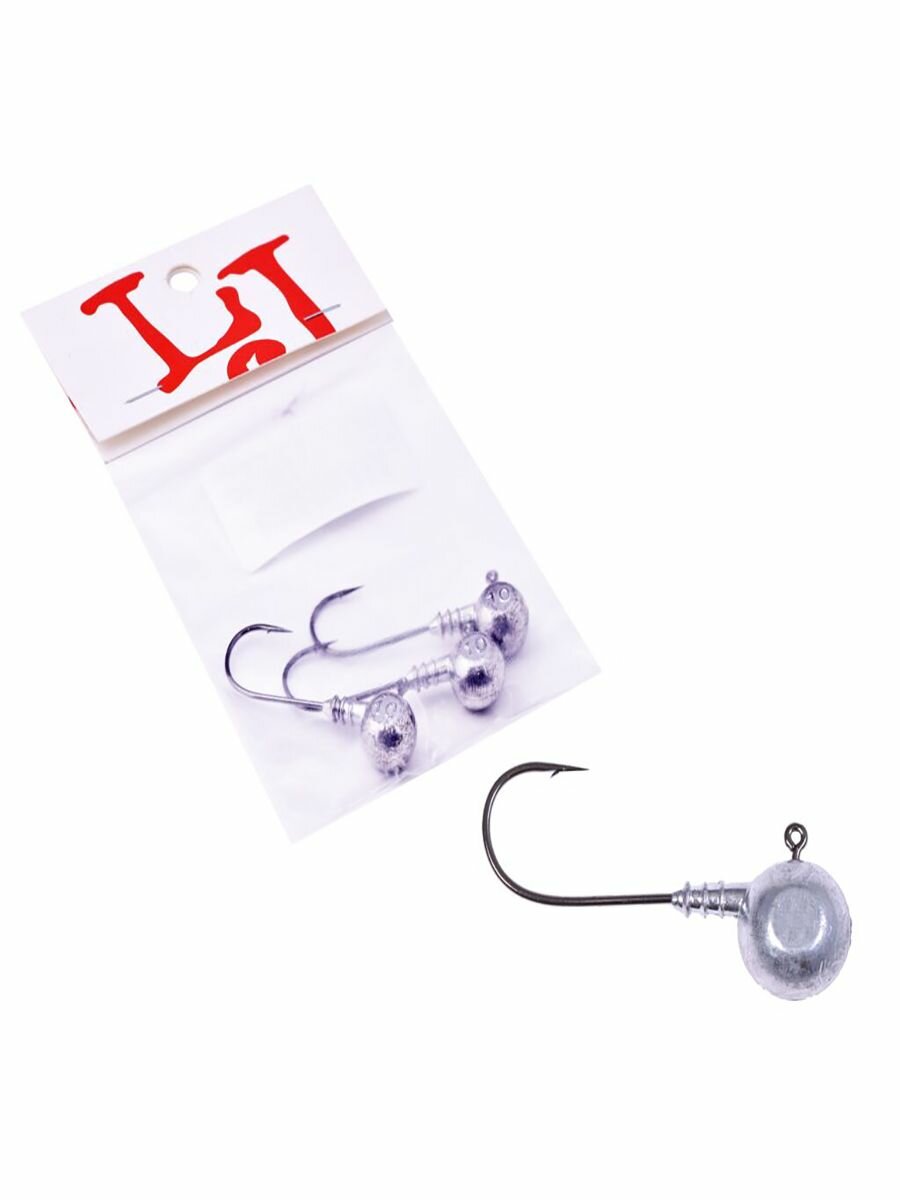 Джиг-головки Lucky John BALL 10.0г крючок BN 2/0 (3шт. в упк.)