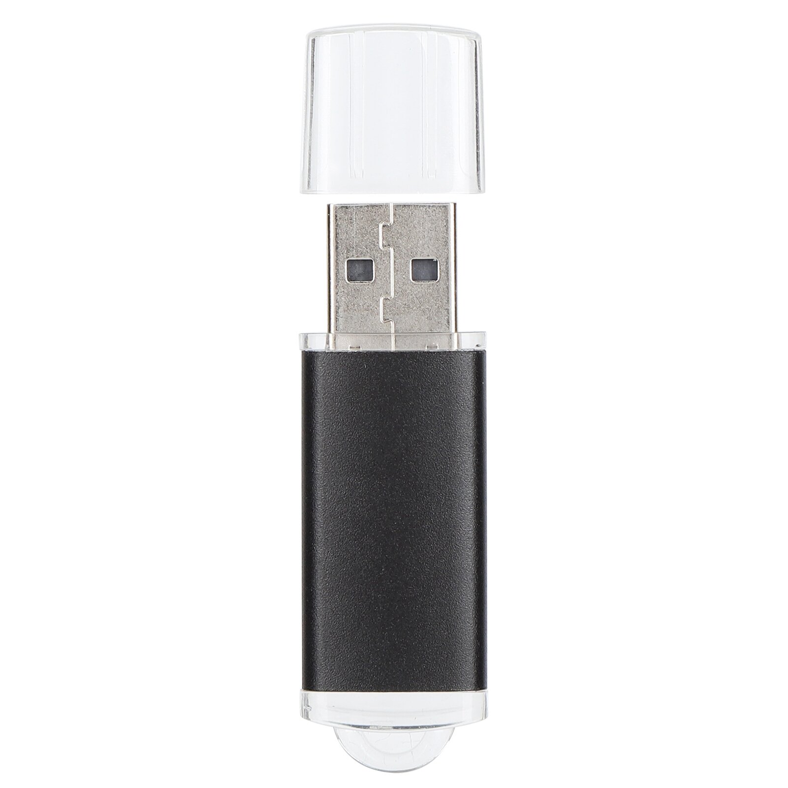 USB Flash Drive с прозрачной обложкой черного цвета портативный накопитель Memory Stick для ПК планшета 16GB USB 2.0 Aluminum Alloy с индикационным светодиодом совместимый с Windows 2003/XP/Vista/7/8/10 OS X Linux для компьютера автомобиля блютуз-колонки