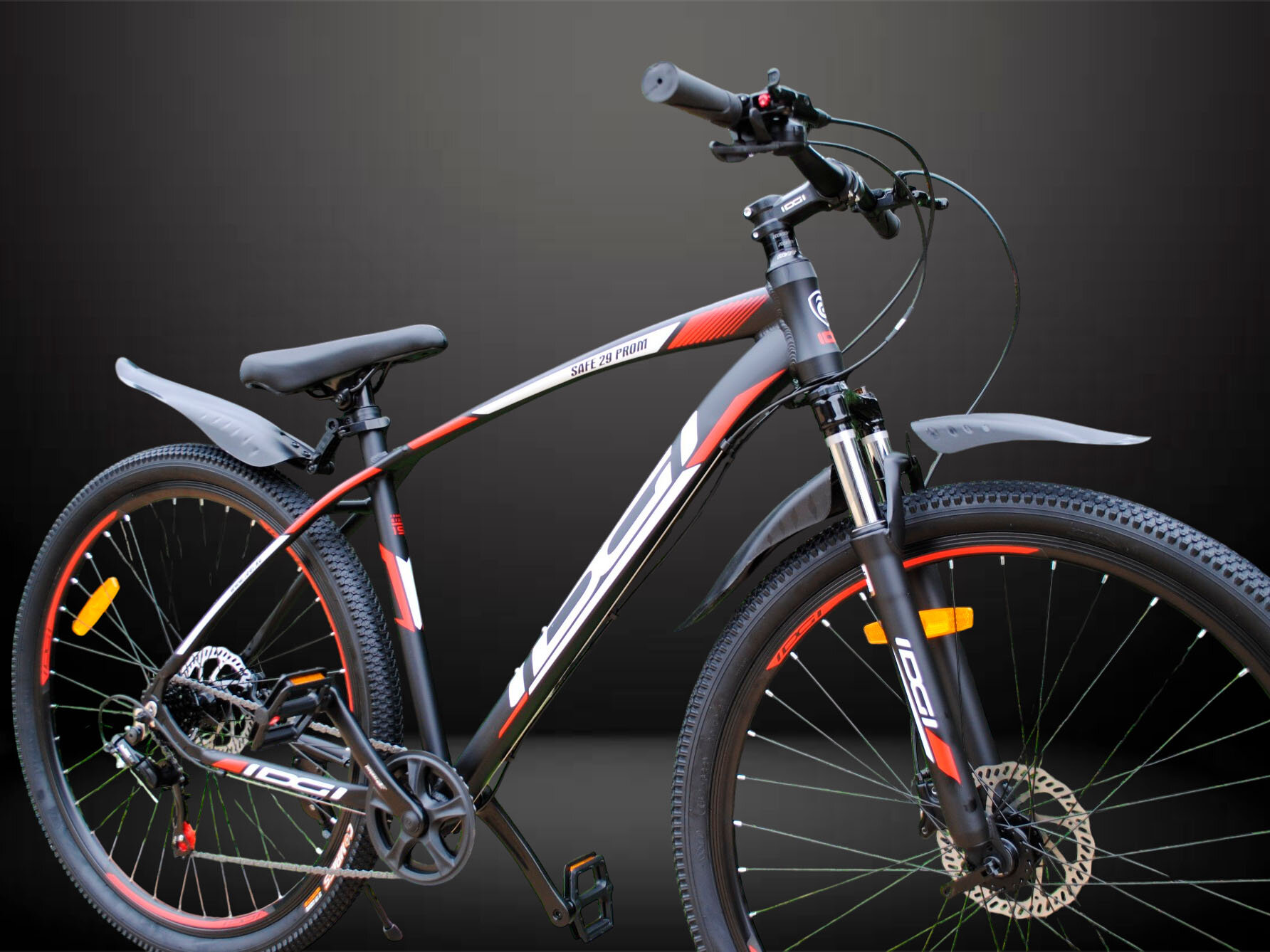 Велосипед горный IDGI SAFE 29, Shimano Altus, Кассета Shimano, Гидравлика