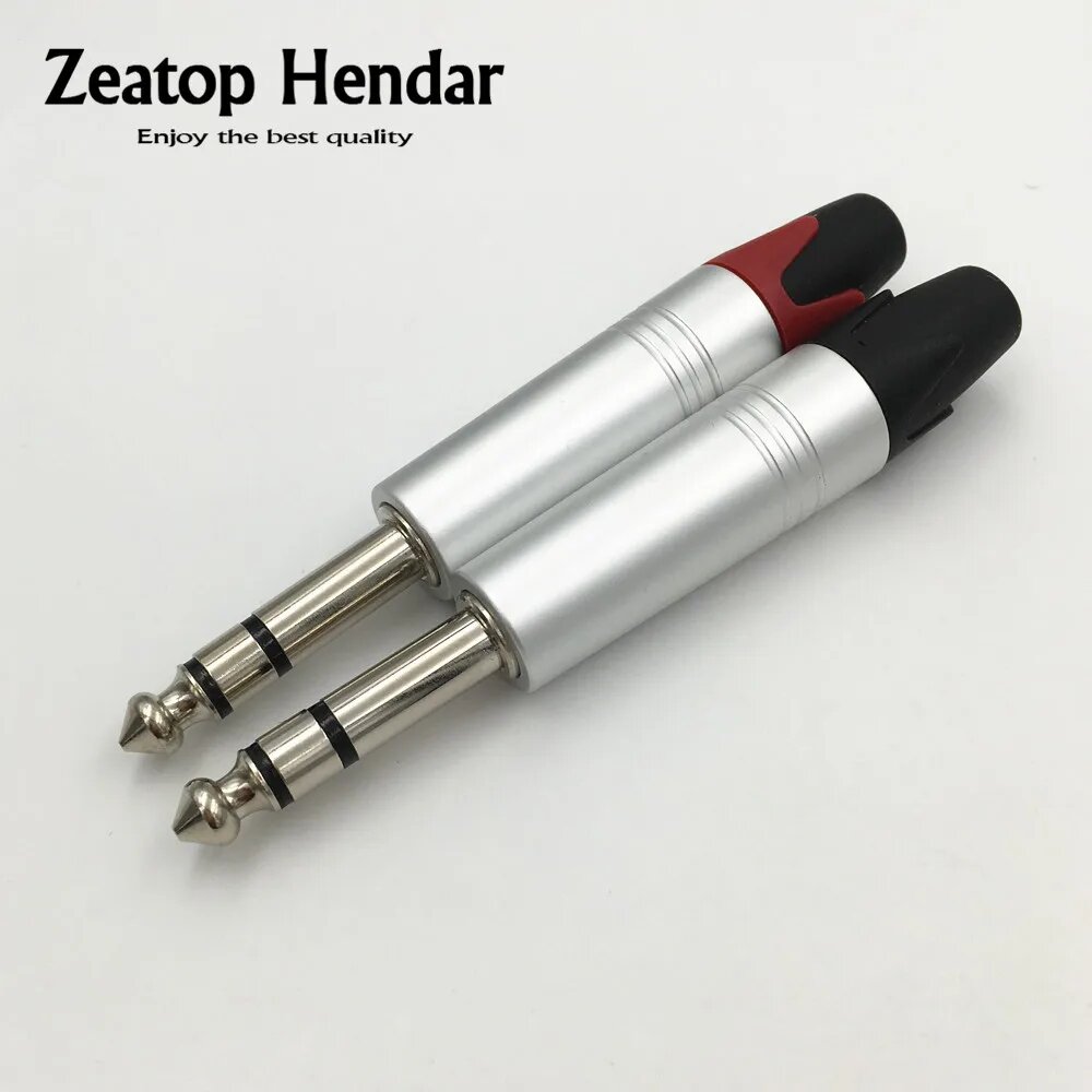 Zeatop Hendar 6,35 мм аудио разъем 2/3 полюса 2 шт. 2Pole, Black