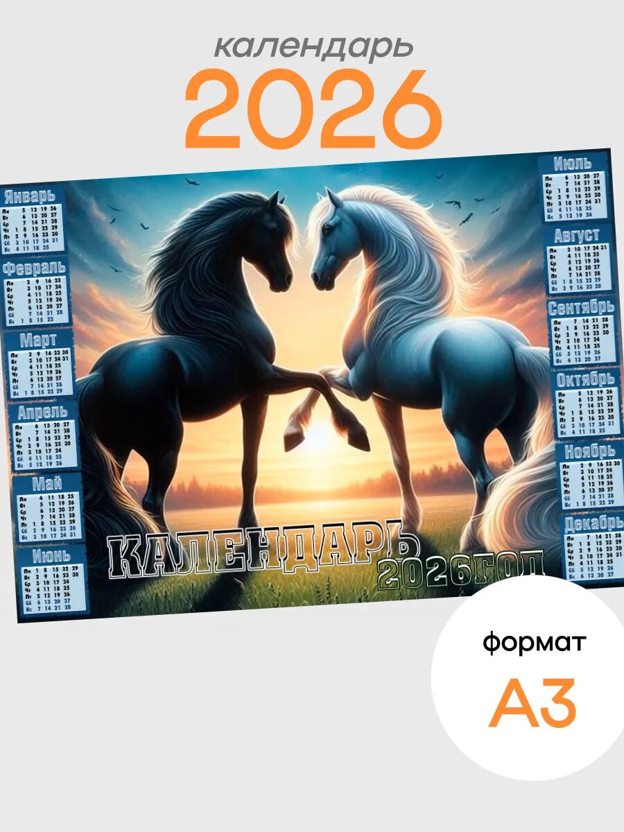 Календарь 2026 настенный