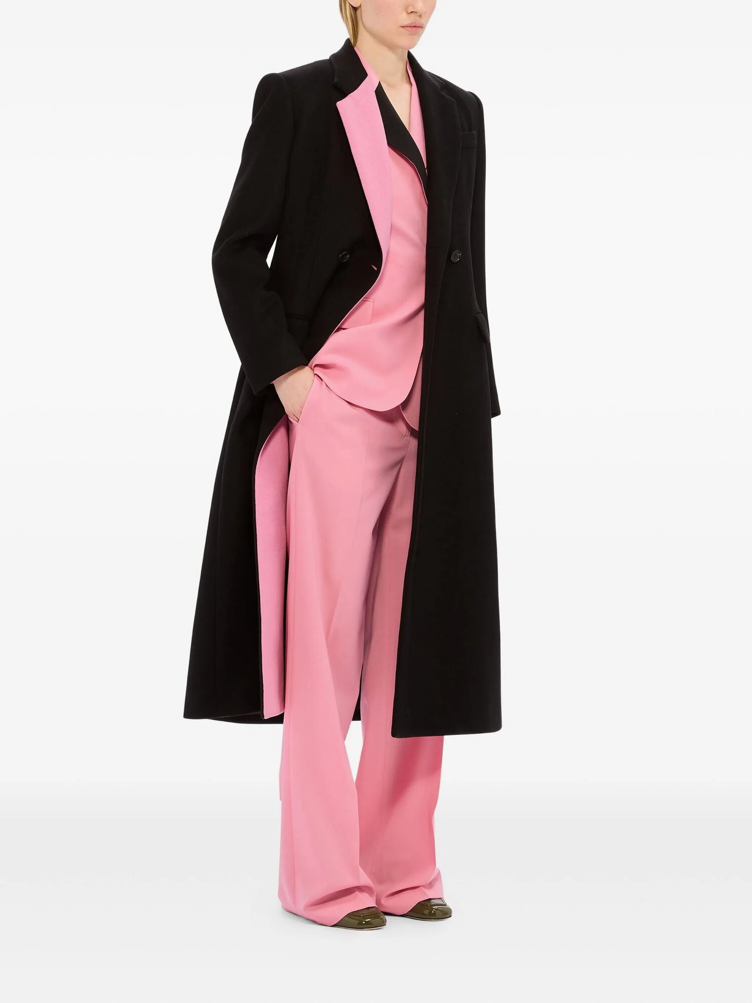 Пиджак MSGM Belted blazer, размер 44, pink — фото 1