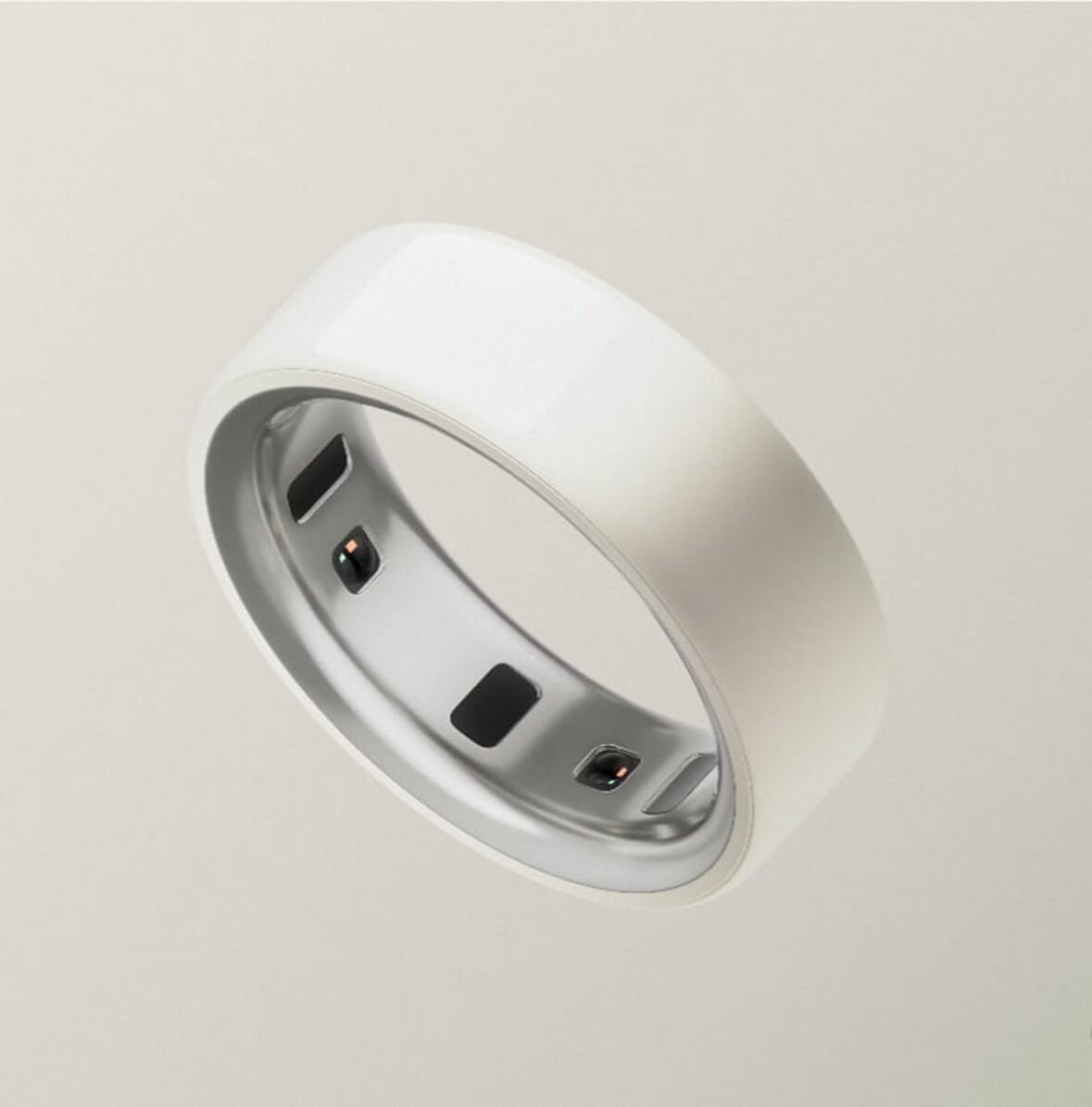 Умное кольцо Oura Ring 4 Ceramic, Cloud, US9, мониторинг здоровья