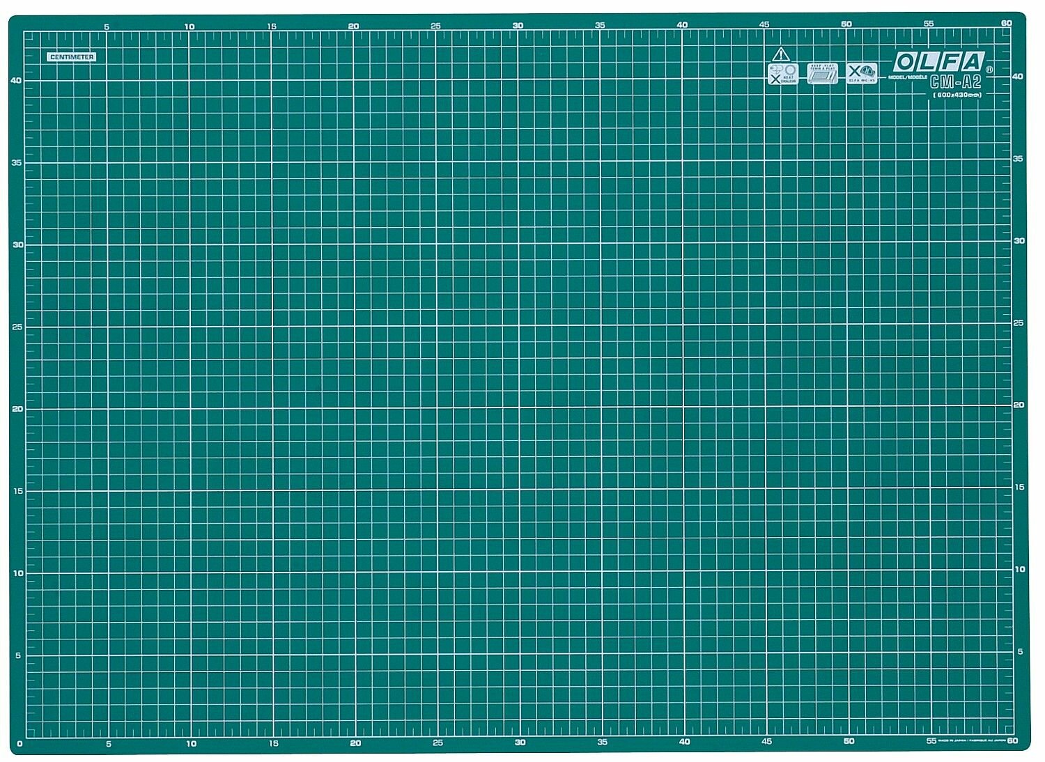 Защитный коврик 600 x 430 OLFA A2, практичный инструмент для резки и работы с материалами OL-CM-A2