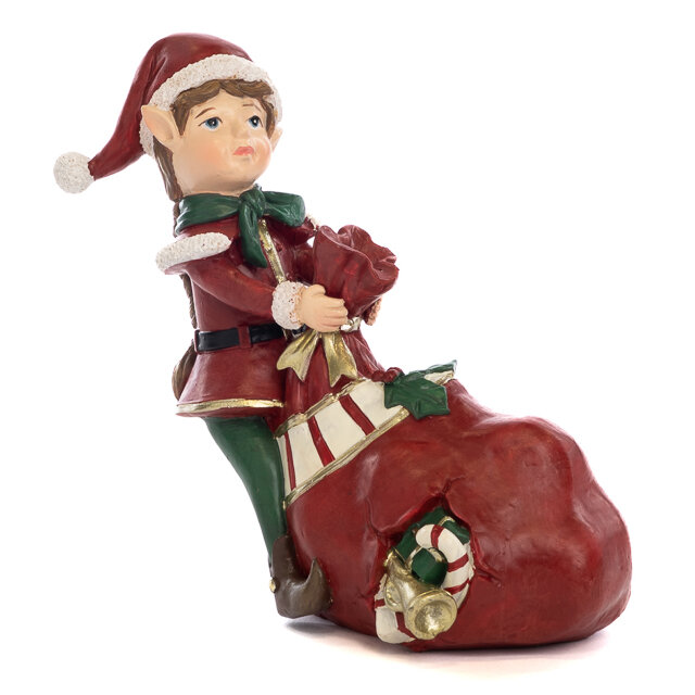 Новогодняя фигурка Эльф Ниэлла с подарками - Помощник Санты 17 см, Goodwill, D44002