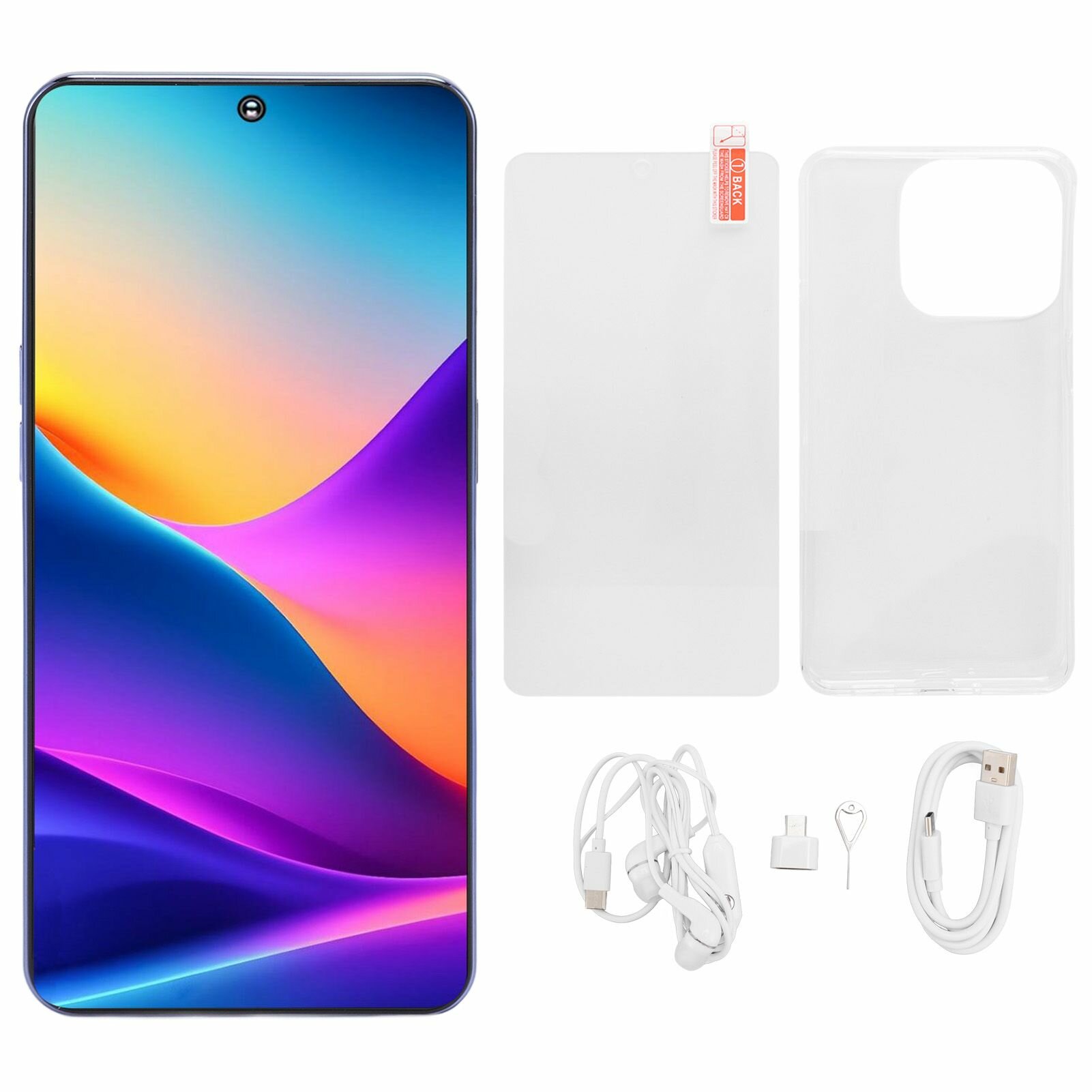 Смартфон 6.53" 12/256GB 4G, сканер отпечатков, Android 13 (Фиолет.)