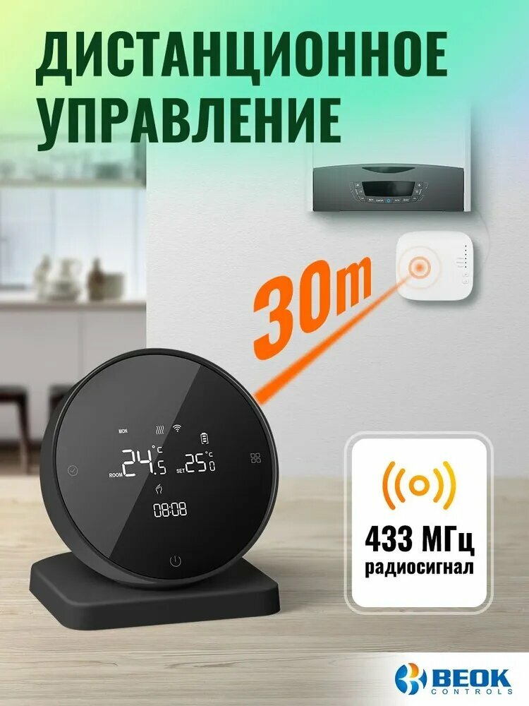 Beok controls Терморегулятор/термостат, черный