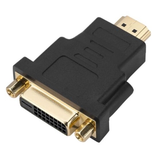 Переходник Gopower HDMI (m)-DVI-D (f) черный