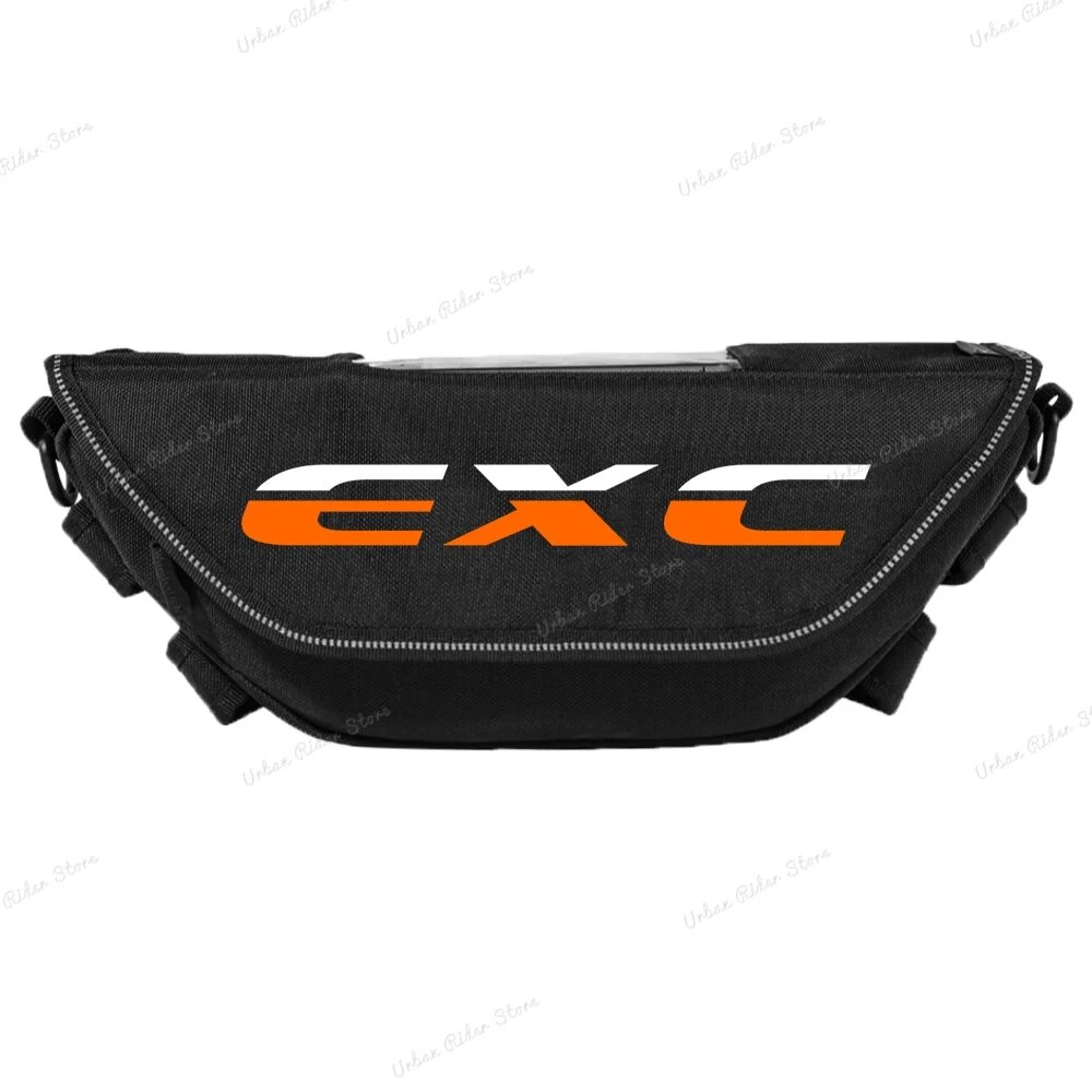 Черная мотосумка на руль EXC, водонепроницаемая