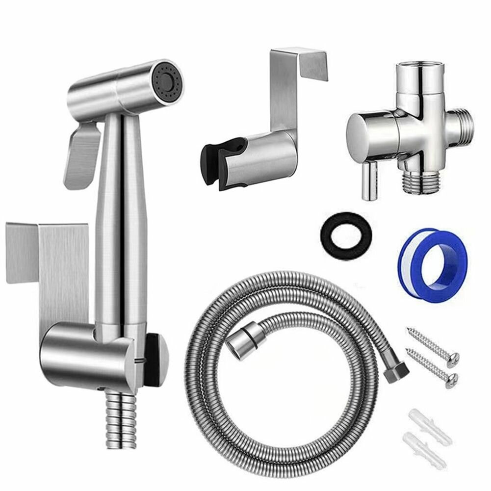 Ручной биде-насадки для унитаза, с двумя режимами струи, для туалета, с держателем