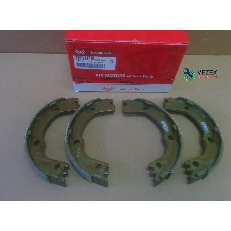 HYUNDAI-KIA 583052PA10 колодки барабанные! ручного тормоза\ Hyundai Santa Fe II 10>