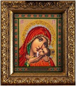 Набор для вышивания бисером. "Радуга бисера" . В-183. Богородица Касперовская. 19*23см