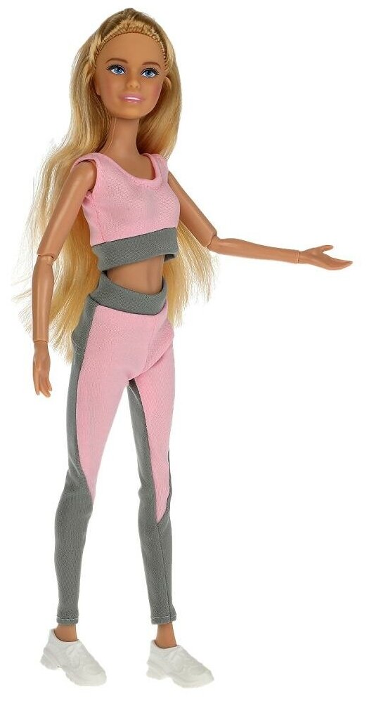 Кукла Карапуз София в спортивной форме для занятий йогой руки и ноги сгибаются 29 см 66001S-1-S-BB