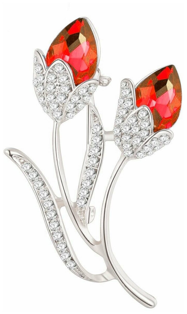 Брошь, стразы