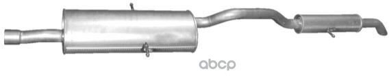 Глушитель средняя+задняя часть Polmostrow арт. 4532
