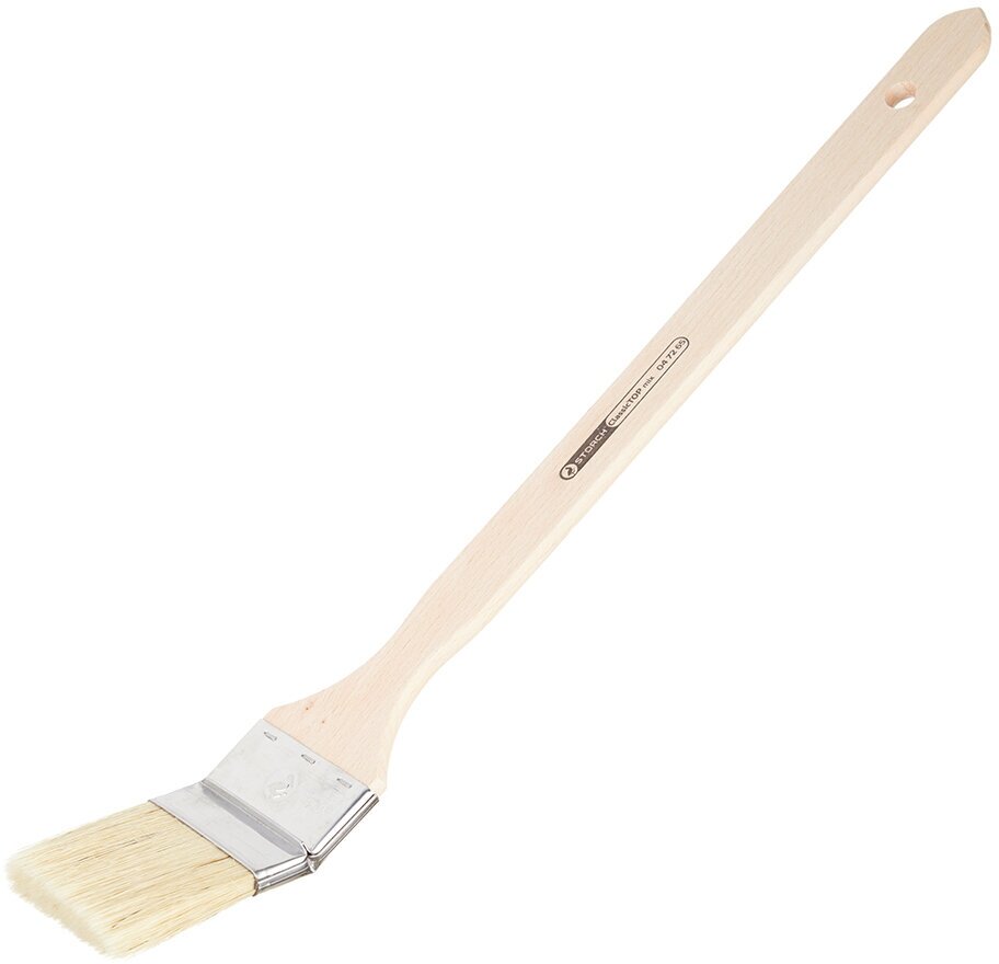 Кисть радиаторная смешанная щетина деревянная ручка Storch ClassicTop Mix 60х9 мм для эмалей и лаков на любой основе