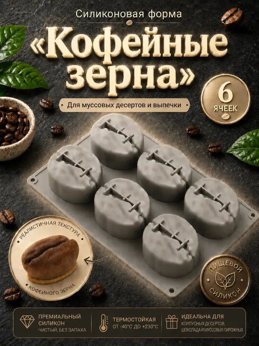 Форма для выпечки прямоугольная из пищевого силикона, универсальная, 17x30 см, набор 1 шт
