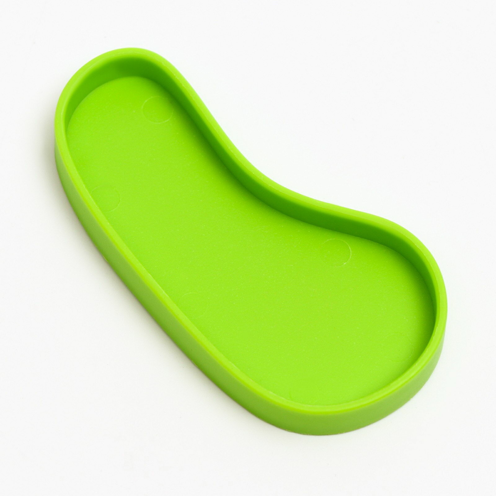 Кормушка для террариума, 10x5x1.1 см, зелёная, цвет: зелёный