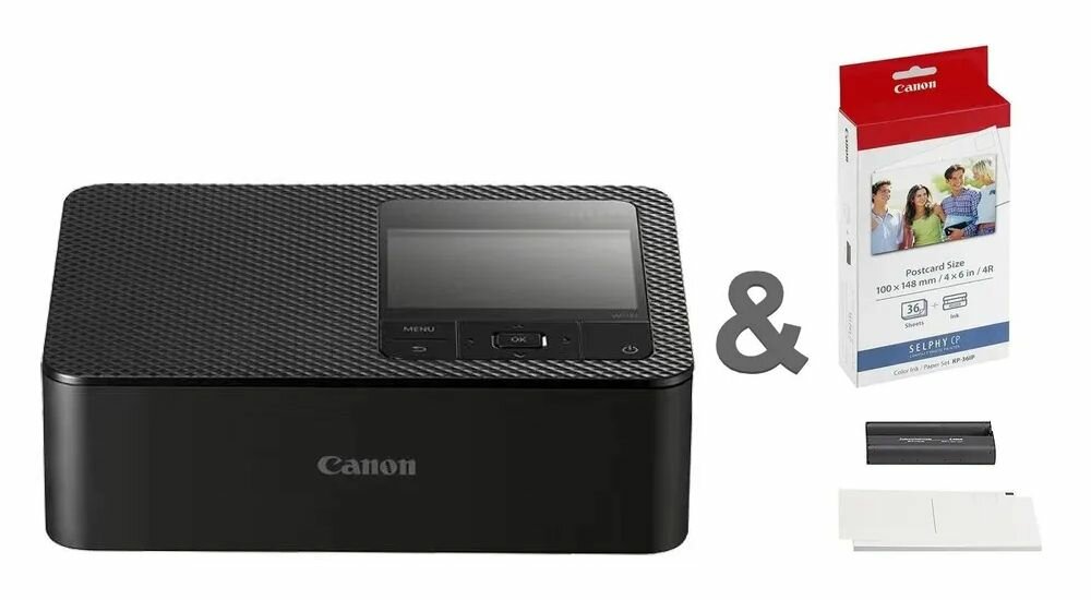 Фотопринтер Canon Selphy CP1500 + Стартовый картридж и бумага (36 листов)