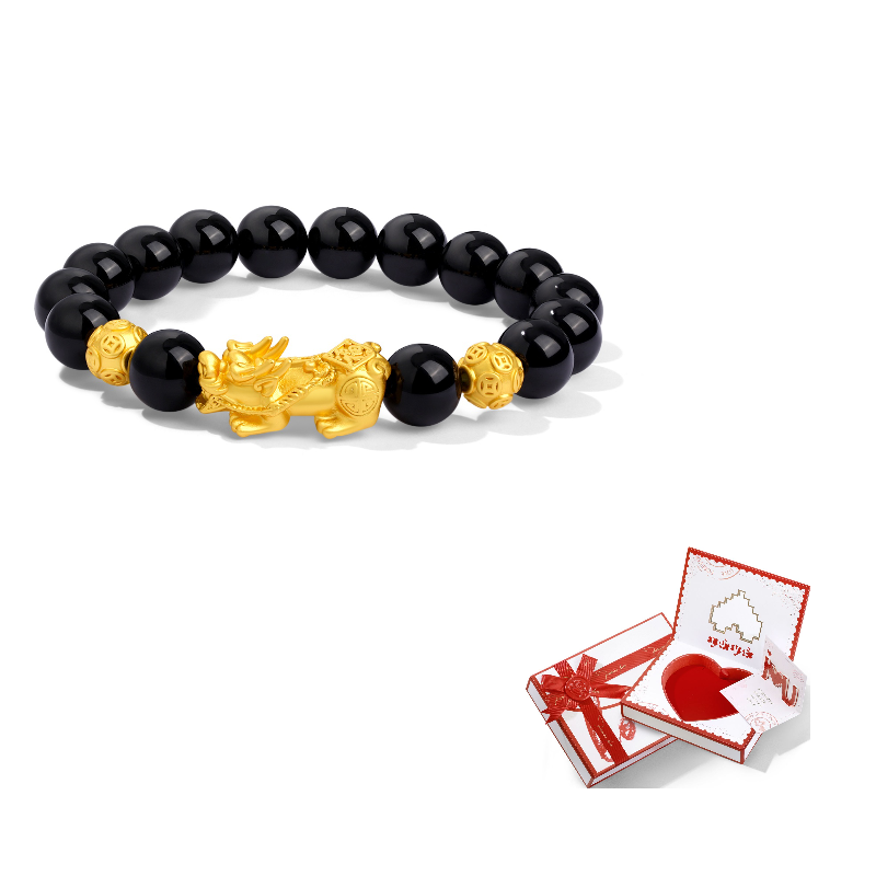 Браслет унисекс AWD Агатовый с бусинами Китайский зодиак, multicolor, размер: F EU