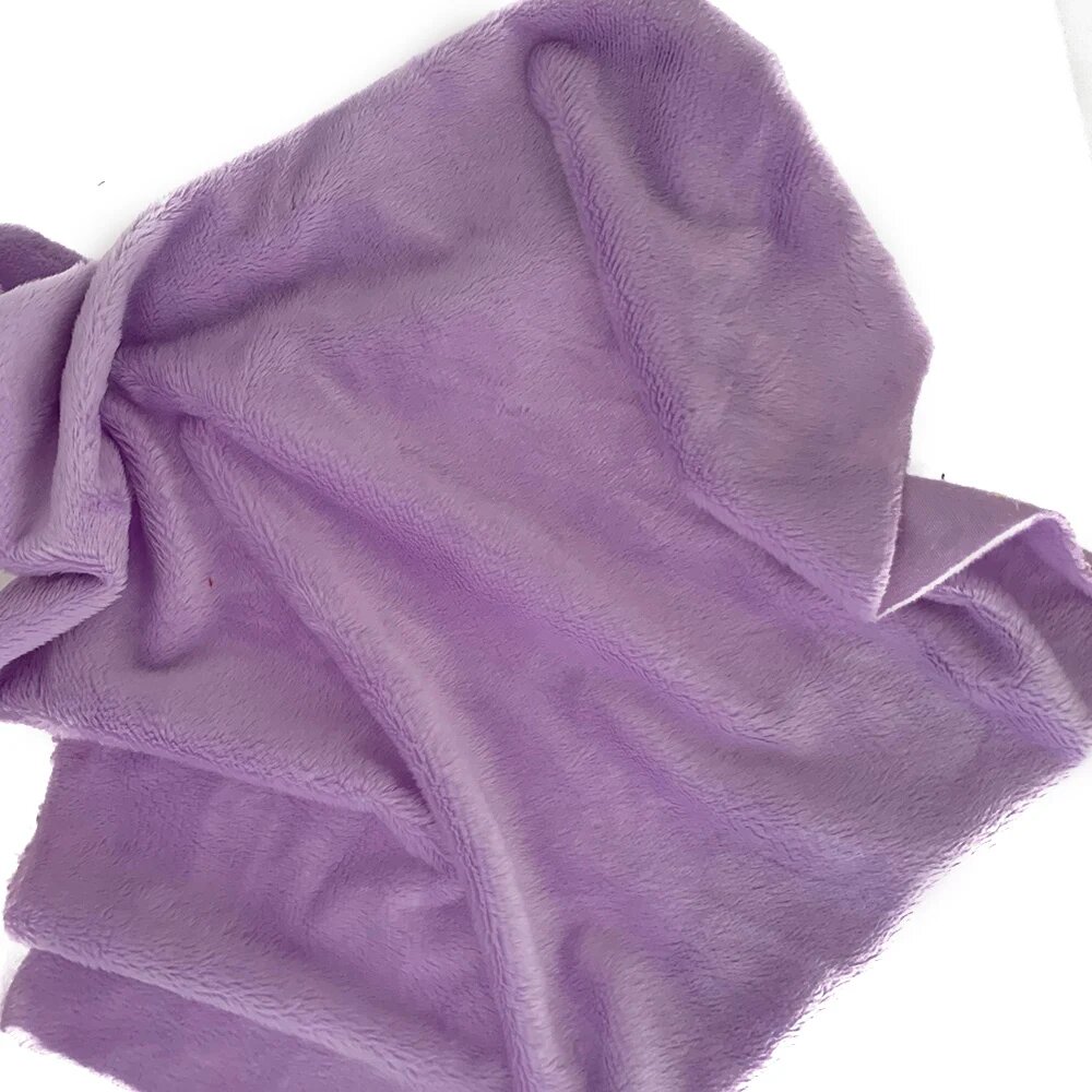 Плюшевая ткань 5 мм, полиэстер, 45x50 см Сиреневый, 43