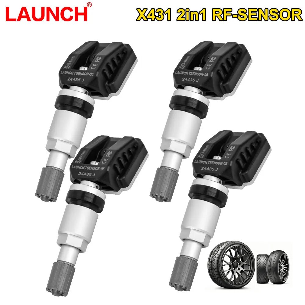 LAUNCH X431 Датчик TPMS TSENSOR-05 315 МГц/433 МГц Двухчастотный регулируемый угол OE-сенсор работает с X431