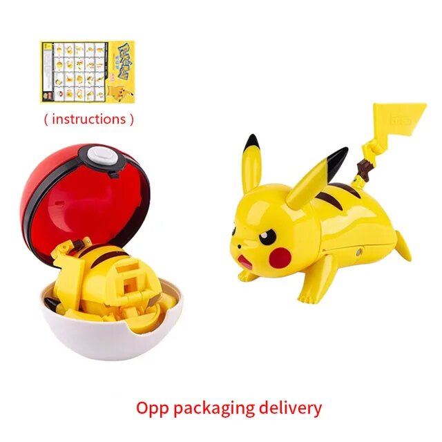 Фигурки покемонов, Драгонайт, Генгар, Мью, Снорлакс, Лапрас, трансформирующиеся игрушки покеболы, развивающие куклы монстр Пикачу, детские подарки.