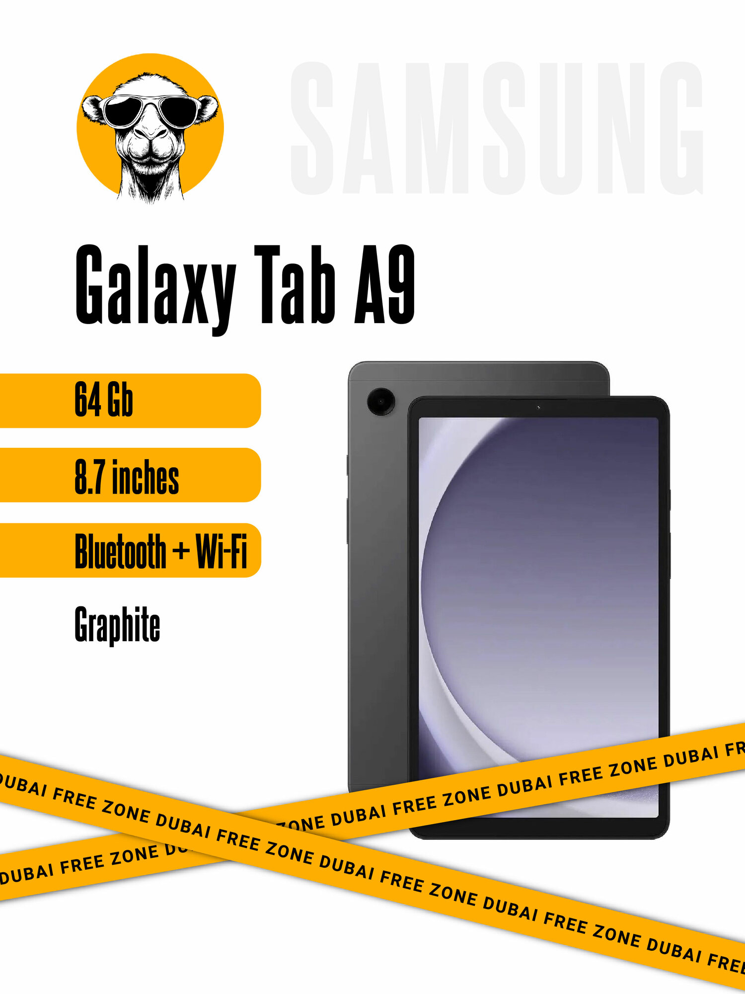 Планшет Samsung Galaxy Tab A9 4/64Gb Wi-Fi Graphite/Серый