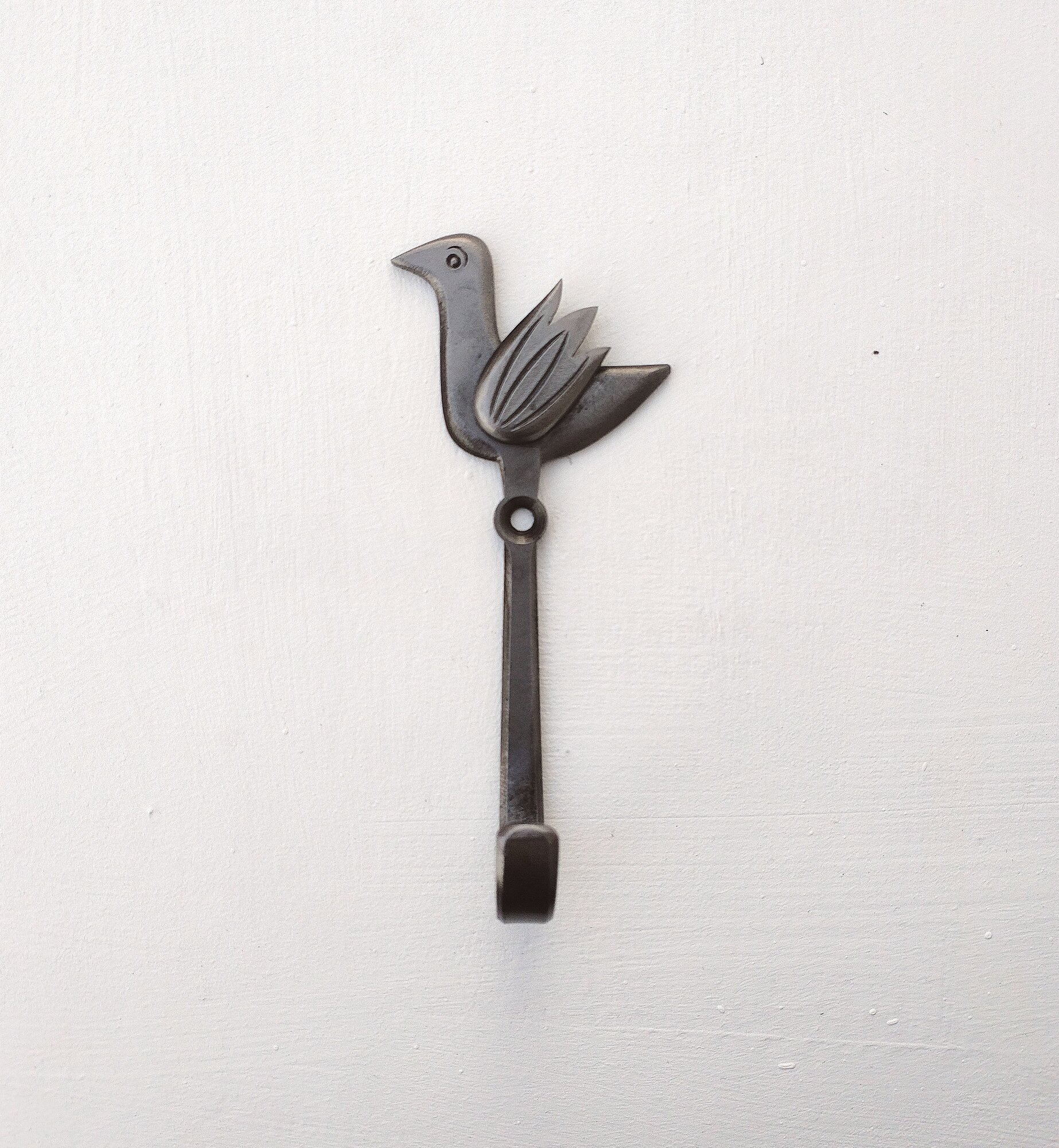 Крючок металлический кованый "Птичка" от мастерской Panmom forge