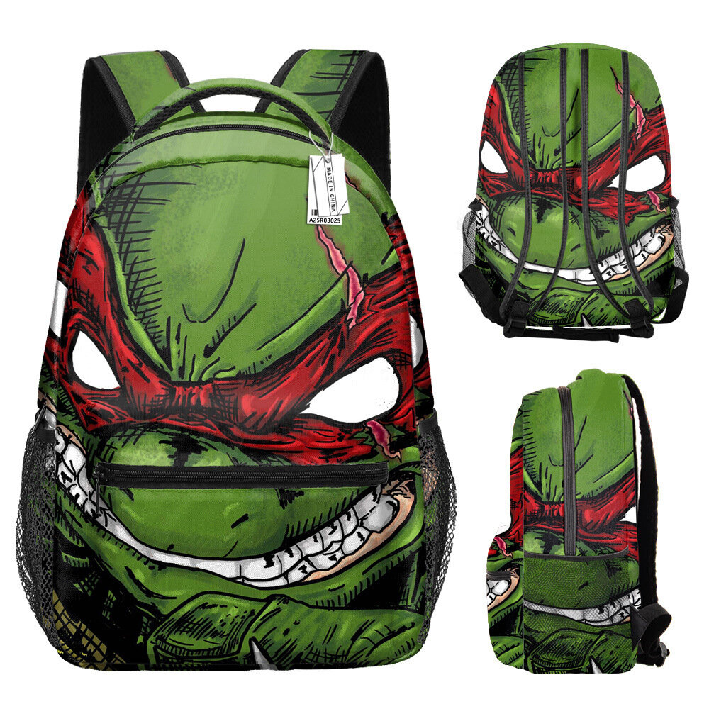 Рюкзак с изображением черепашек-ниндзя, детская школьная сумка, рюкзак для начальной школы, износостойкий и облегчающий нагрузку рюкзак с цифровым принтом