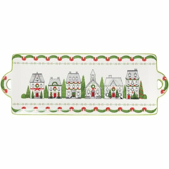 Блюдо сервировочное Tkano Olgod из коллекции New Year Essential, 34 см, TK25-NY_SRV0005