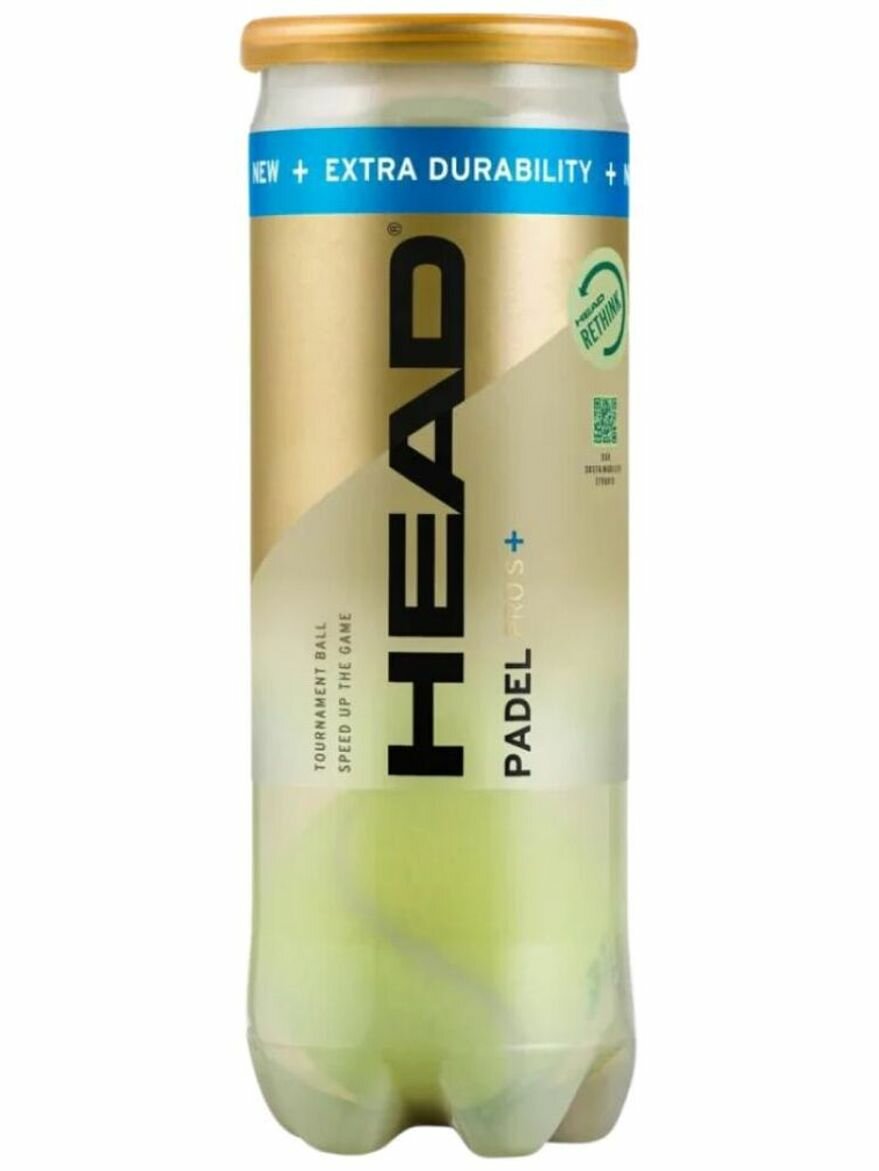 Мяч Head 3B HEAD PADEL PRO S+ - 6DZ 540303 Полиэстер салатовый