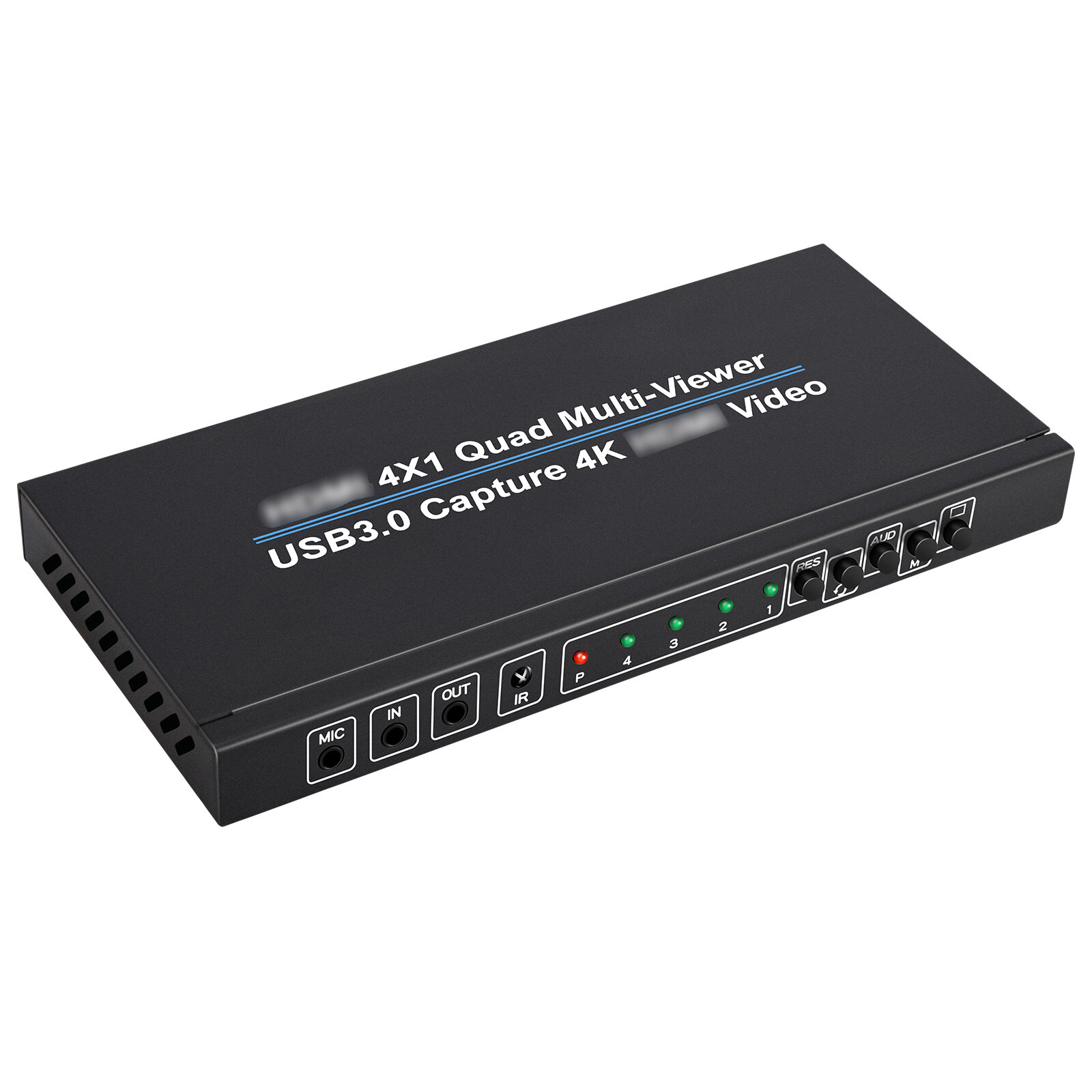 4x1 HDMI 4K@30Hz Screen Splitter Quad Multi-viewer Divider 4-in-1-out with Seamless Switching Powerful USB3.0 Video Capture All-in-One