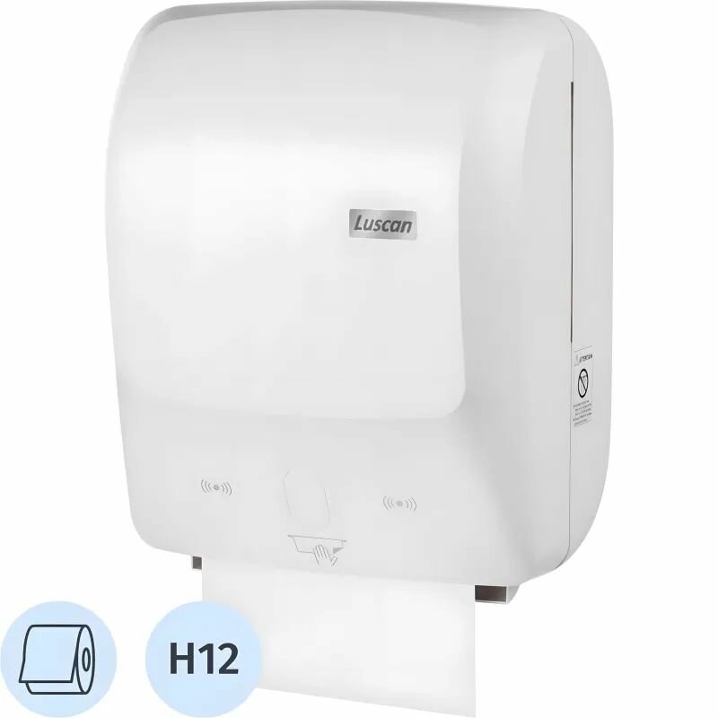 Диспенсер для полотенец рулонных Luscan Prof Etalon сенсорный белый (151064)