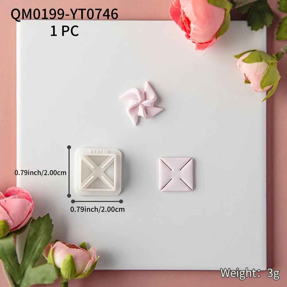 Набор форм для лепки из полимерной глины PLA белый QM0199-YT0746