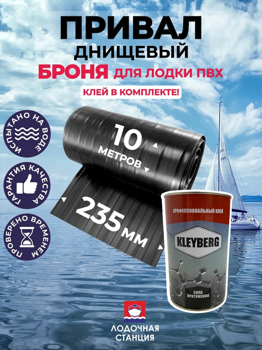 Привал лодочный днищевый, защита, броня для лодки ПВХ