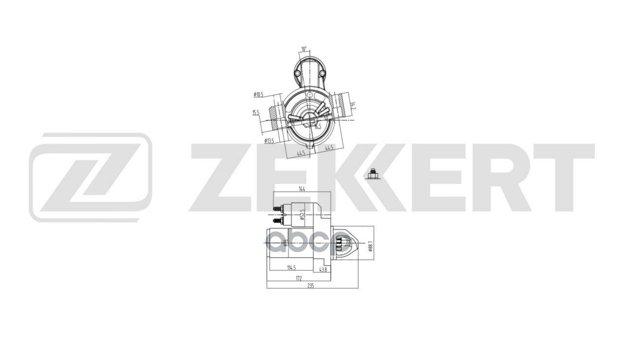 Стартер Ford Transit 14- Zekkert арт. an-1073