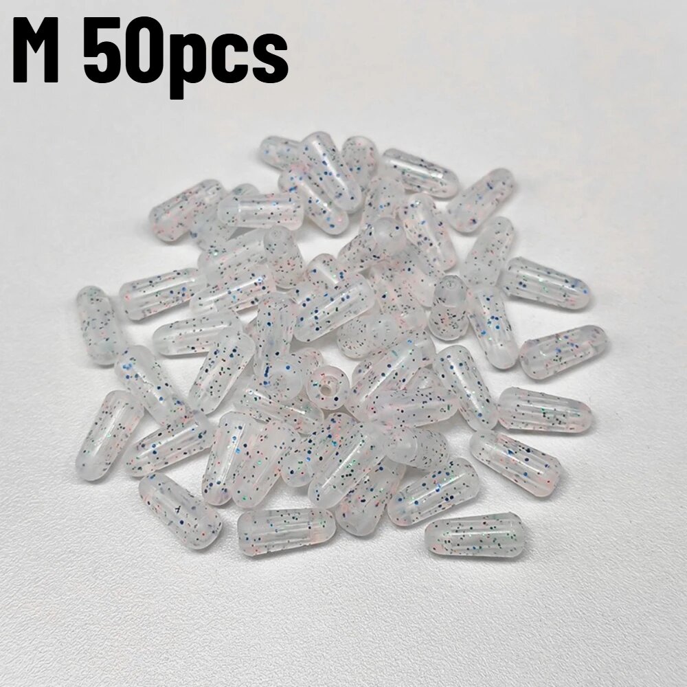 Силиконовые бусины для рыбалки, цвет M 50pcs