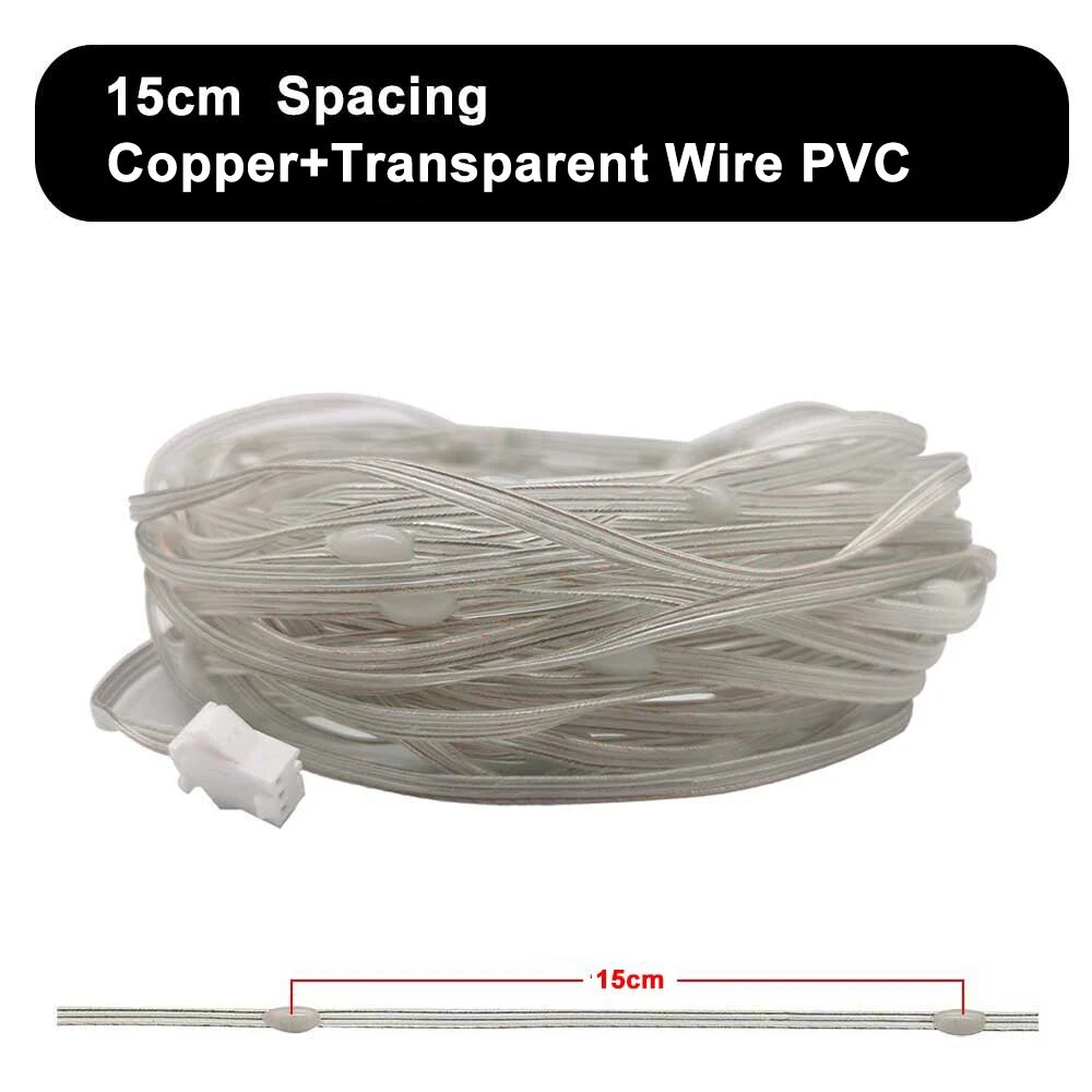 FUNZENXIN адресная светодиодная лента WS2812B зеленая 25 м 15cm Transparent PVC, 5m