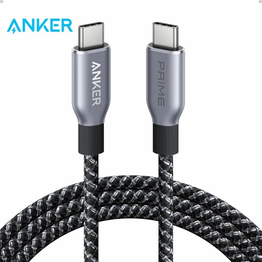 Кабель для мобильных устройств USB Type-C/USB Type-C, 1.8 м, черный матовый