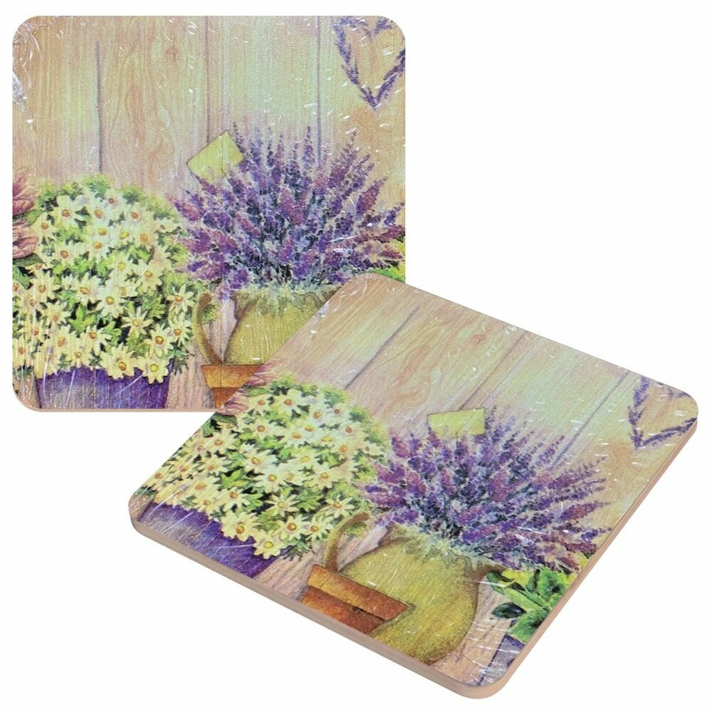 Подставка под горячее "Прованс". Размер 14,5х14,5 см древесно-волокнистая плита (ХДФ)