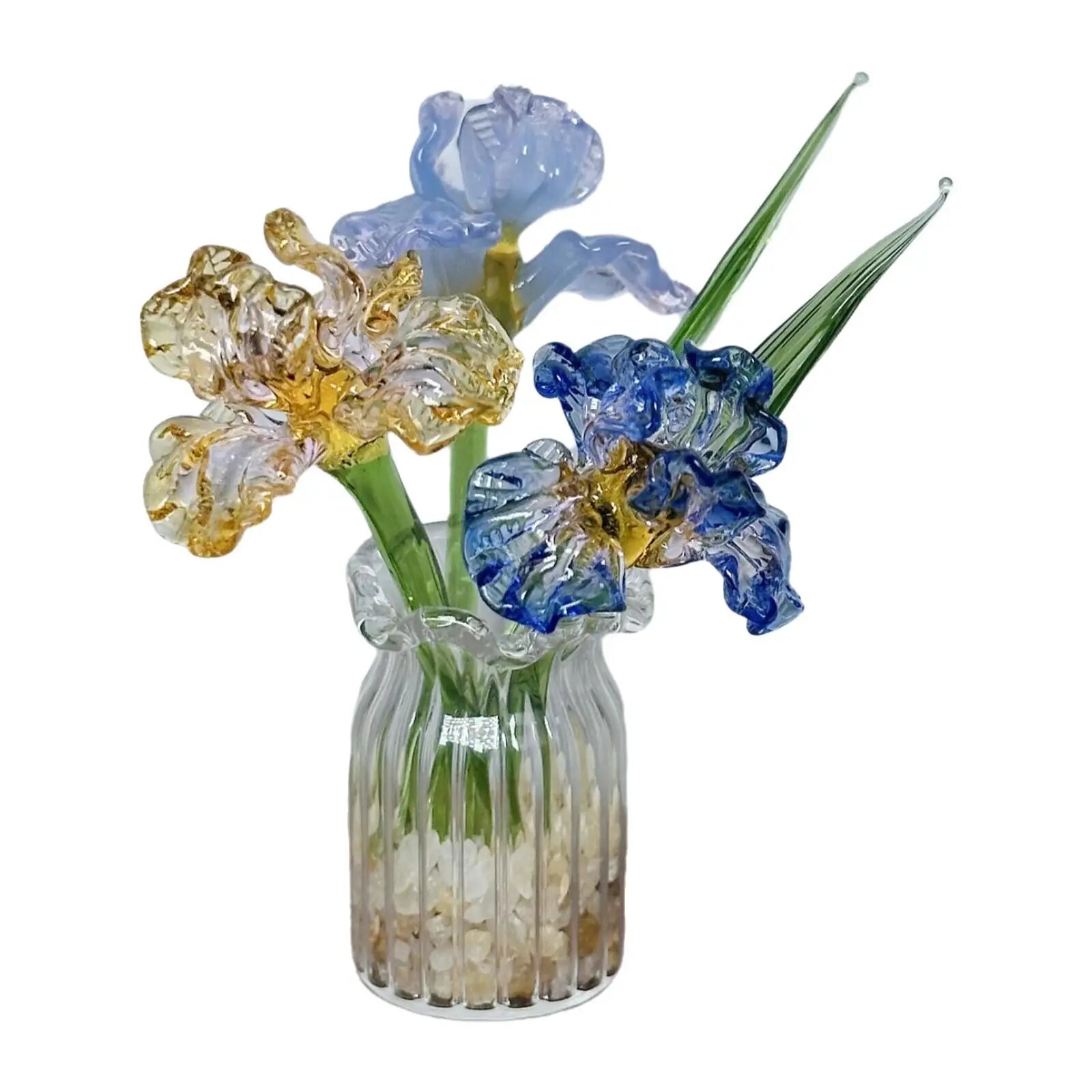 Фигурки стеклянных цветов MagiDeal Style A