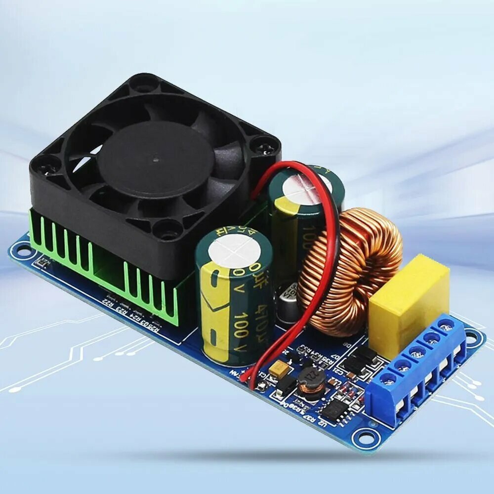 Плата усилителя мощности HiFi IRS2092, двойной моноканальный источник питания постоянного тока для автомобильного сабвуфера
