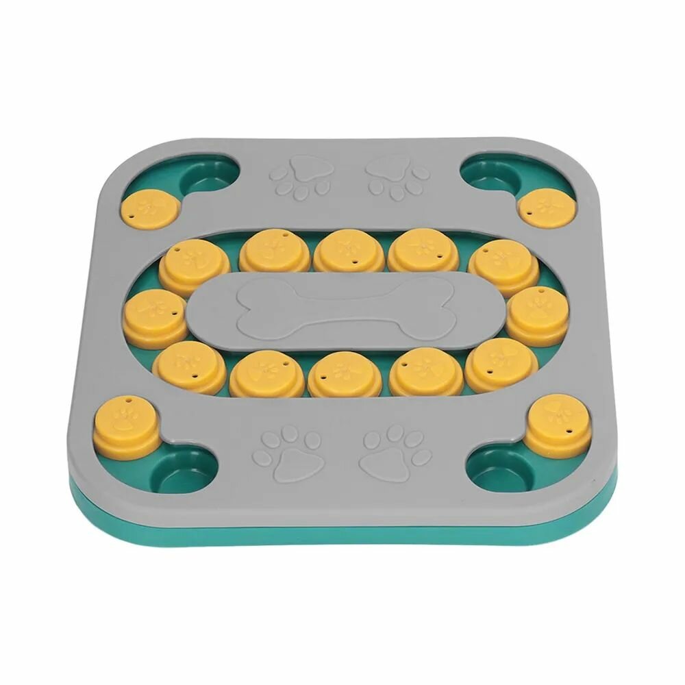 Игрушки-головоломки для собак, обучающие, снимающие скуку, дозатор корма для собак, игра для интерактивного обучения, серый цвет