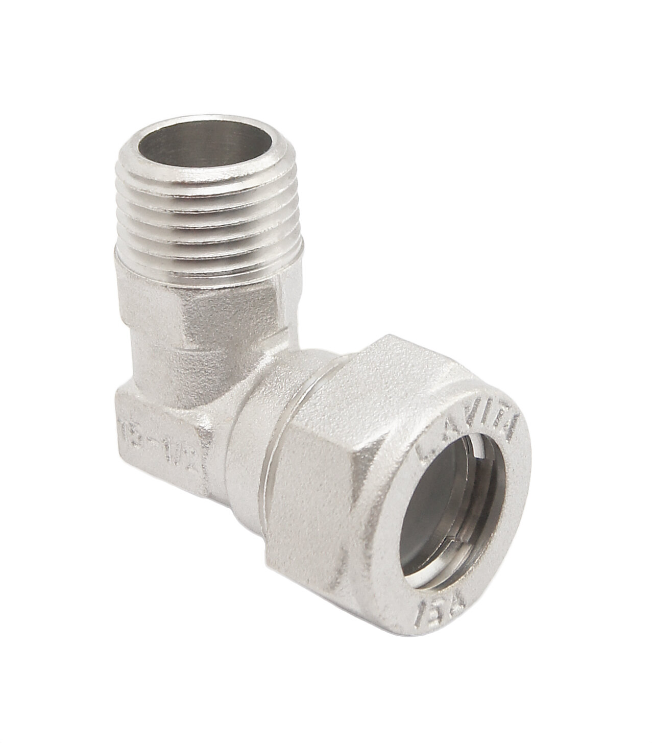 Угольник 20*3/4" наружная резьба Lavita для гофрированной трубы из нержавеющей стали