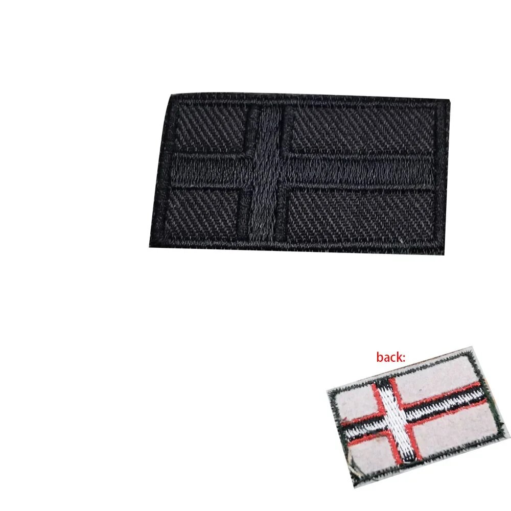 Флаги с вышивкой Швейцария Швеция Норвегия Исландия Финляндия Дания Фарэ ПВХ резиновые нашивки с флагом ИК-светоотражающие аппликации значки
