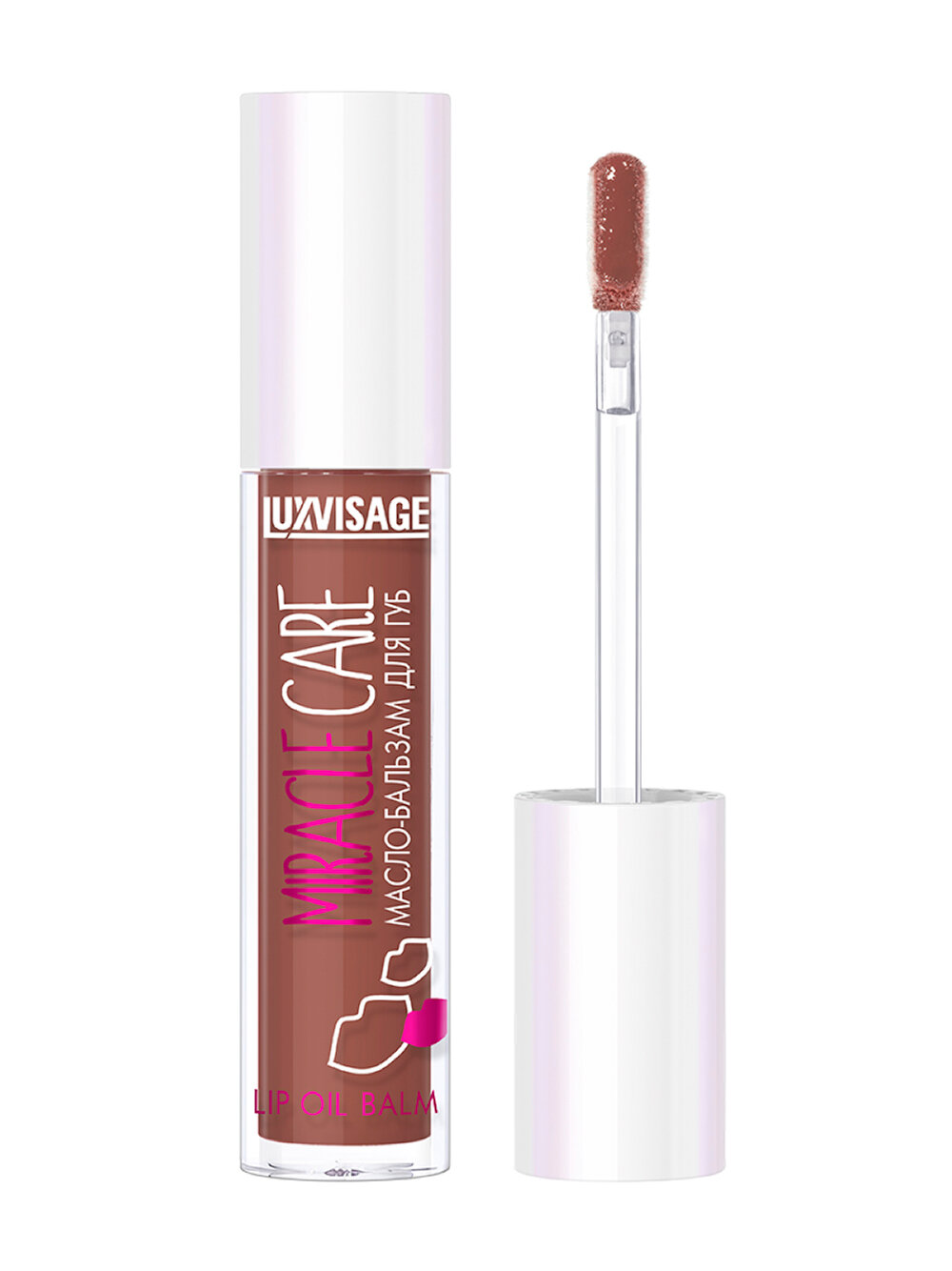 Масло-бальзам для губ Luxvisage Miracle Care, тон: 107 Double chocolate, 5.5г