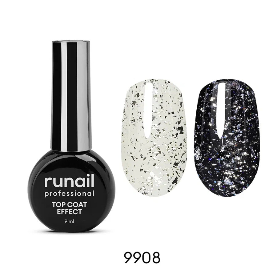Runail, Глянцевый топ Effect SILVER POTAL №9908, 9 мл