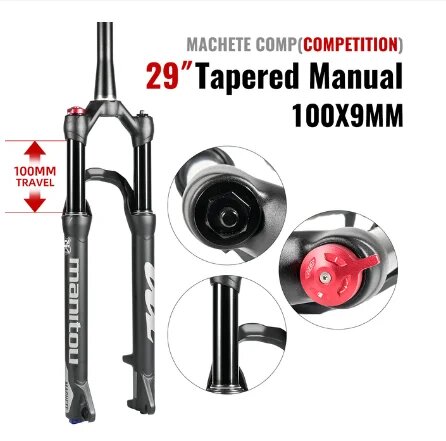 MANITOU Machete или Markhor Велосипедная вилка 26 27,5 29 дюймов 29 Cone Manual
